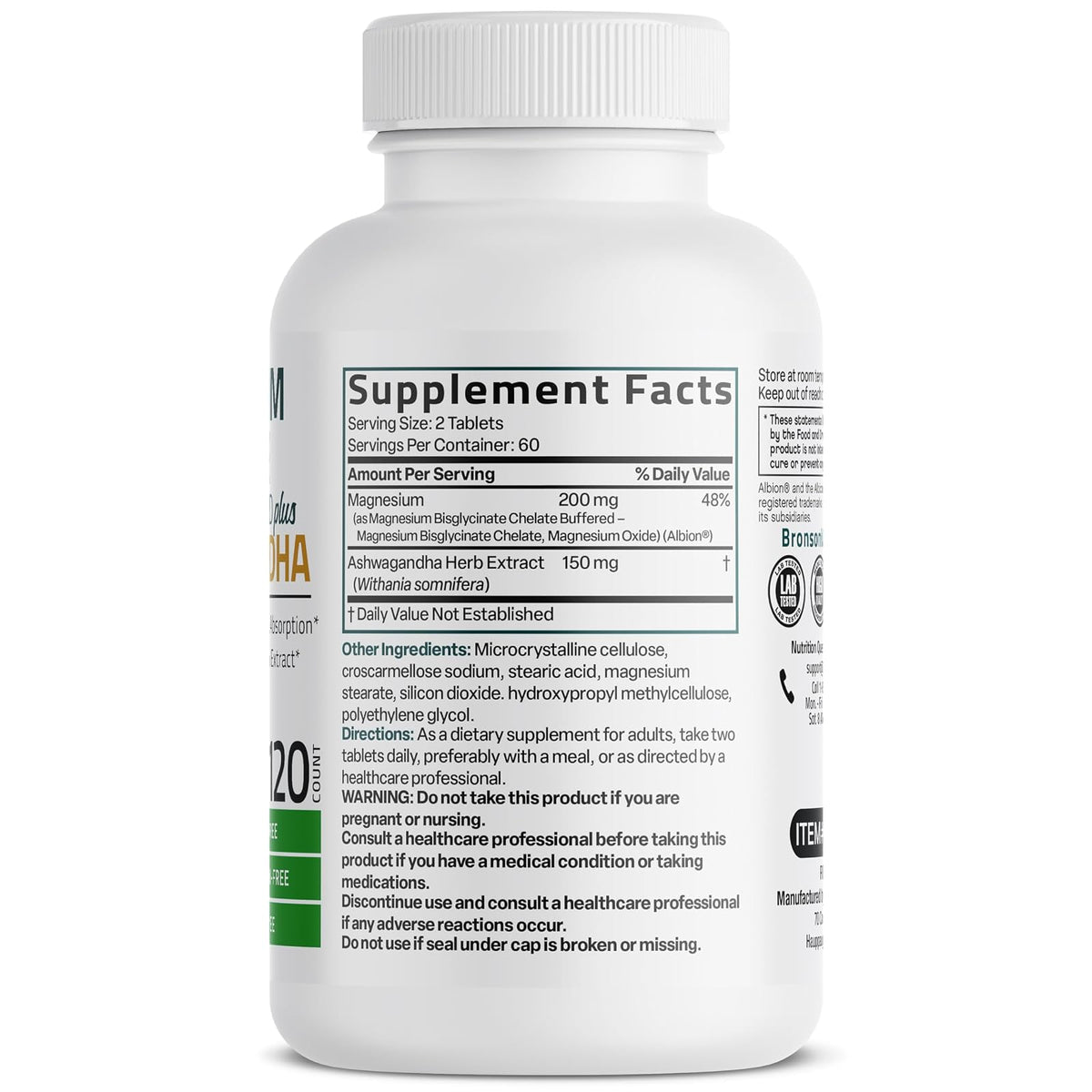 Magnesium Glycinate with Ashwagandha benefits