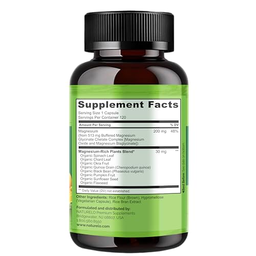magnesium glycinate with organic vegetables