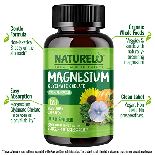 magnesium glycinate with organic vegetables