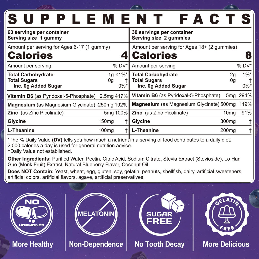 Magnesium gummies for adults and kids