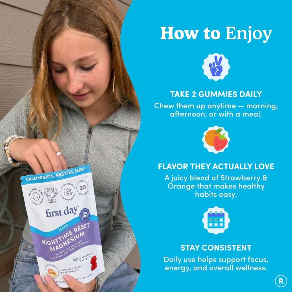 magnesium gummies for after-school relaxation