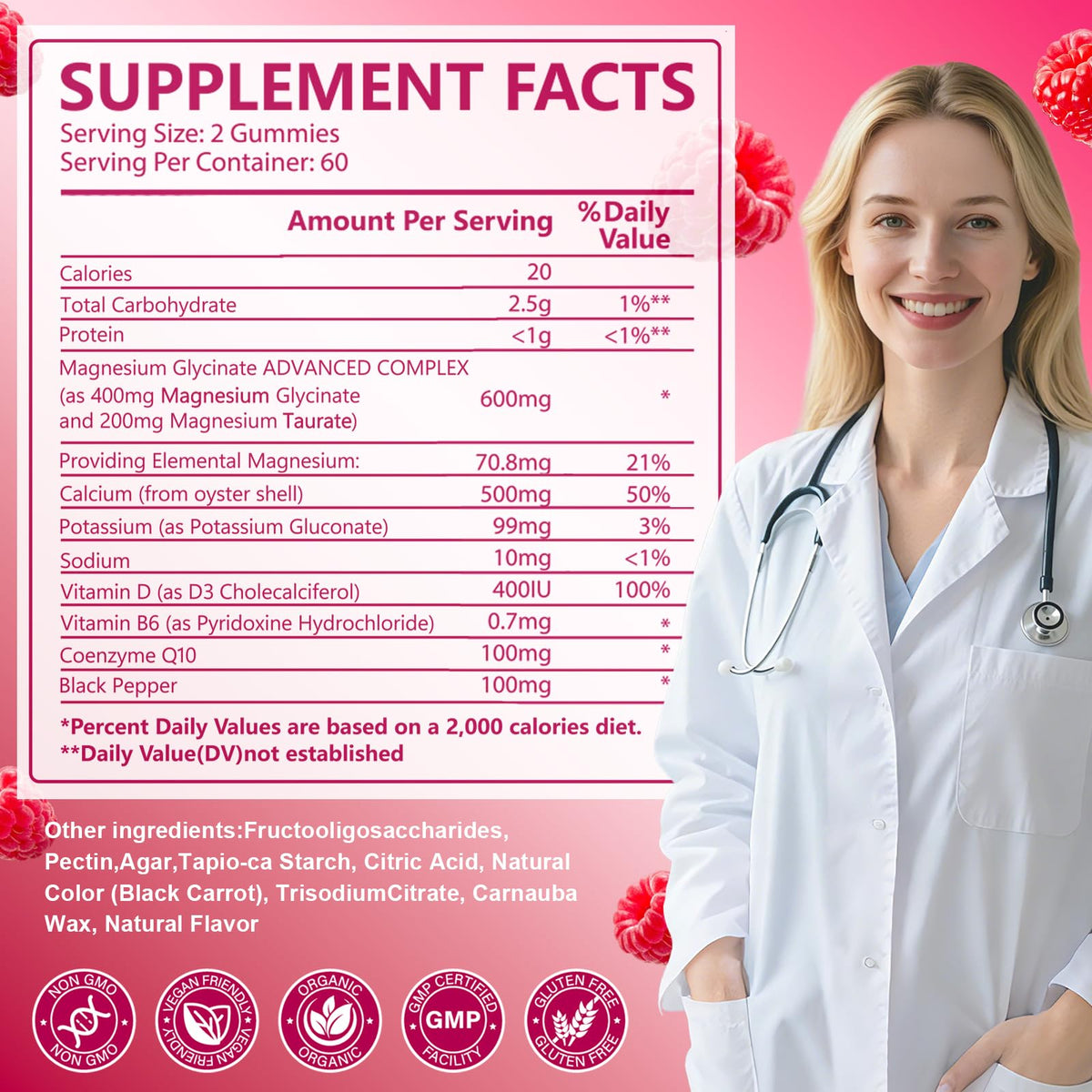 Magnesium gummies for better sleep support