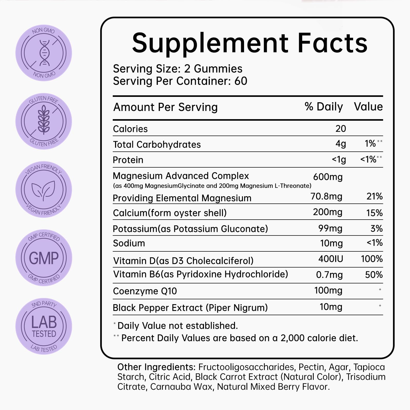 Magnesium gummies for better sleep support
