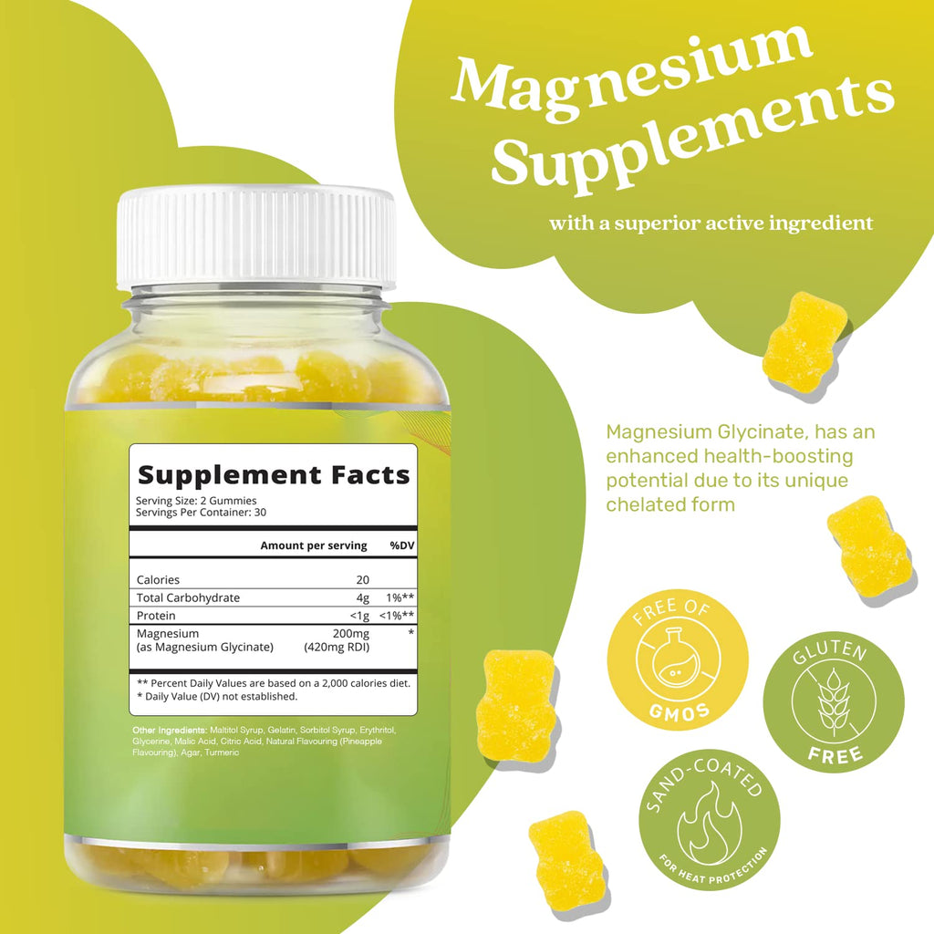 Magnesium gummies for better sleep support