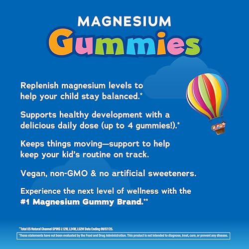 Magnesium gummies for children's relaxation