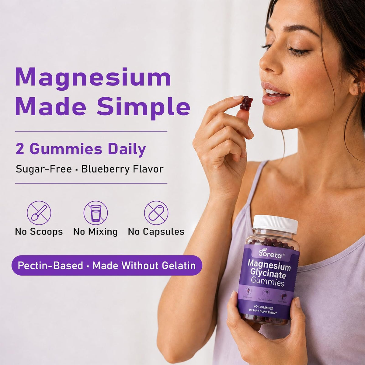 Magnesium gummies for daily wellness