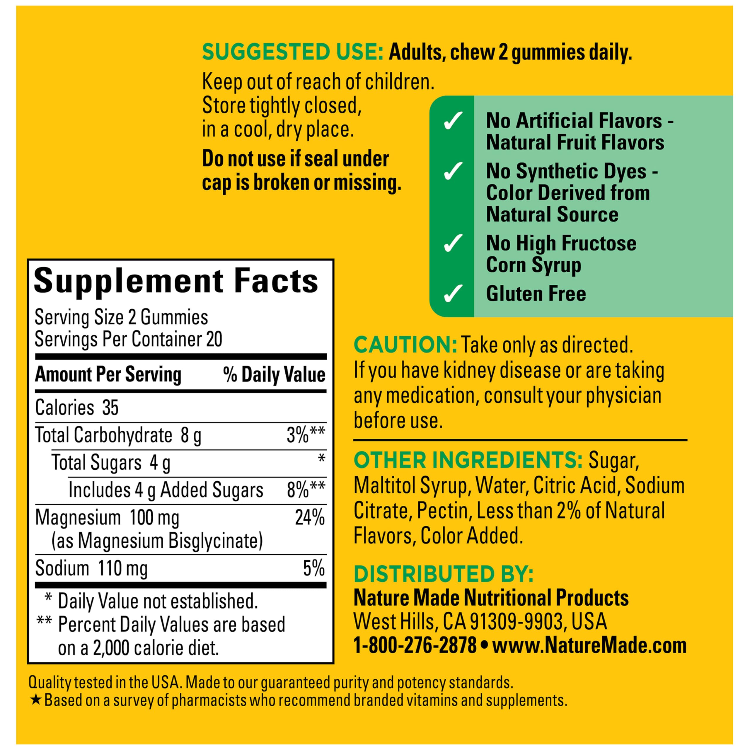 Magnesium gummies for healthier bones