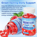 Magnesium gummies for improved energy levels