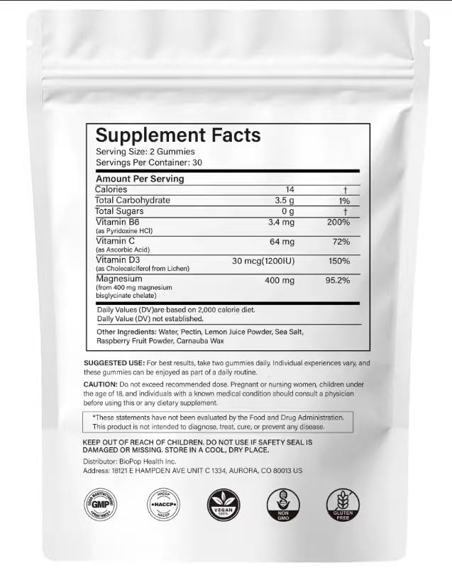 Magnesium gummies for improved sleep quality