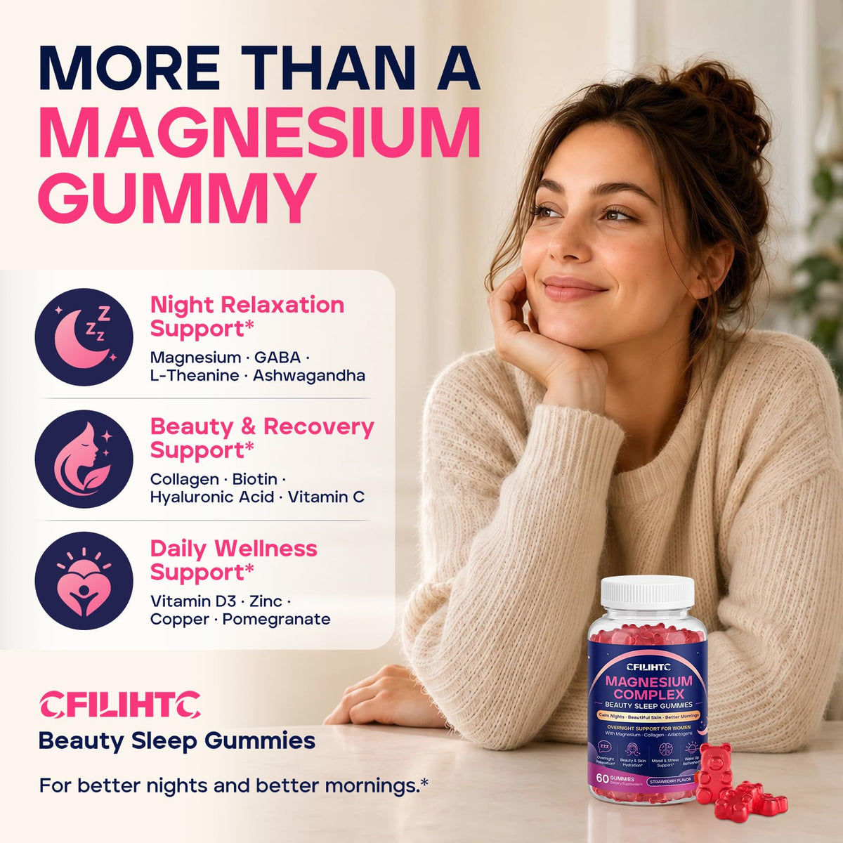 Magnesium gummies for stress relief