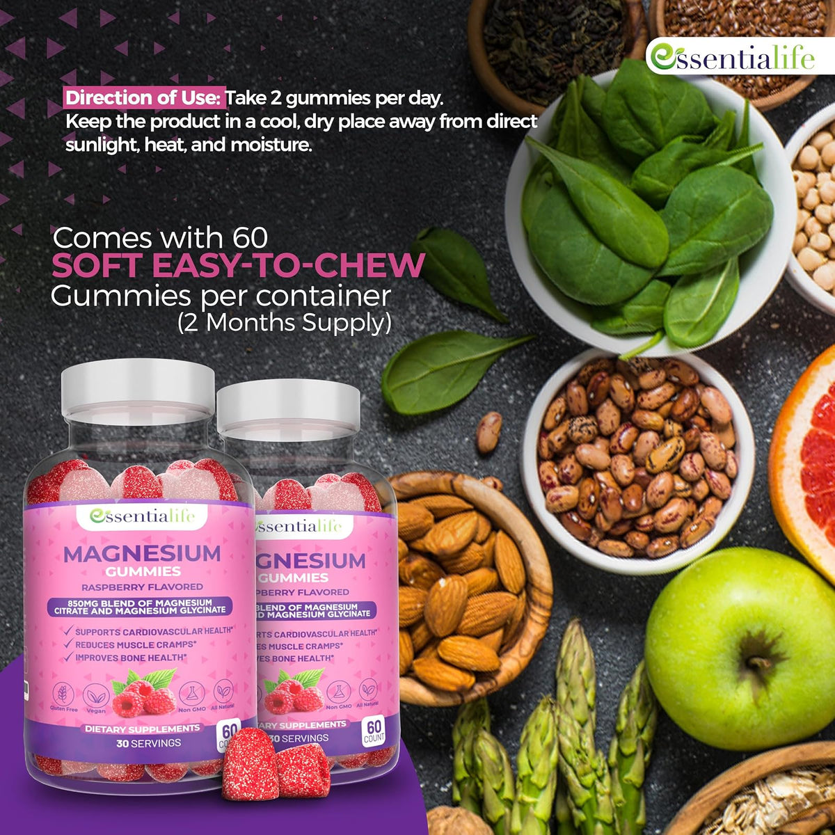Magnesium gummies for stress relief