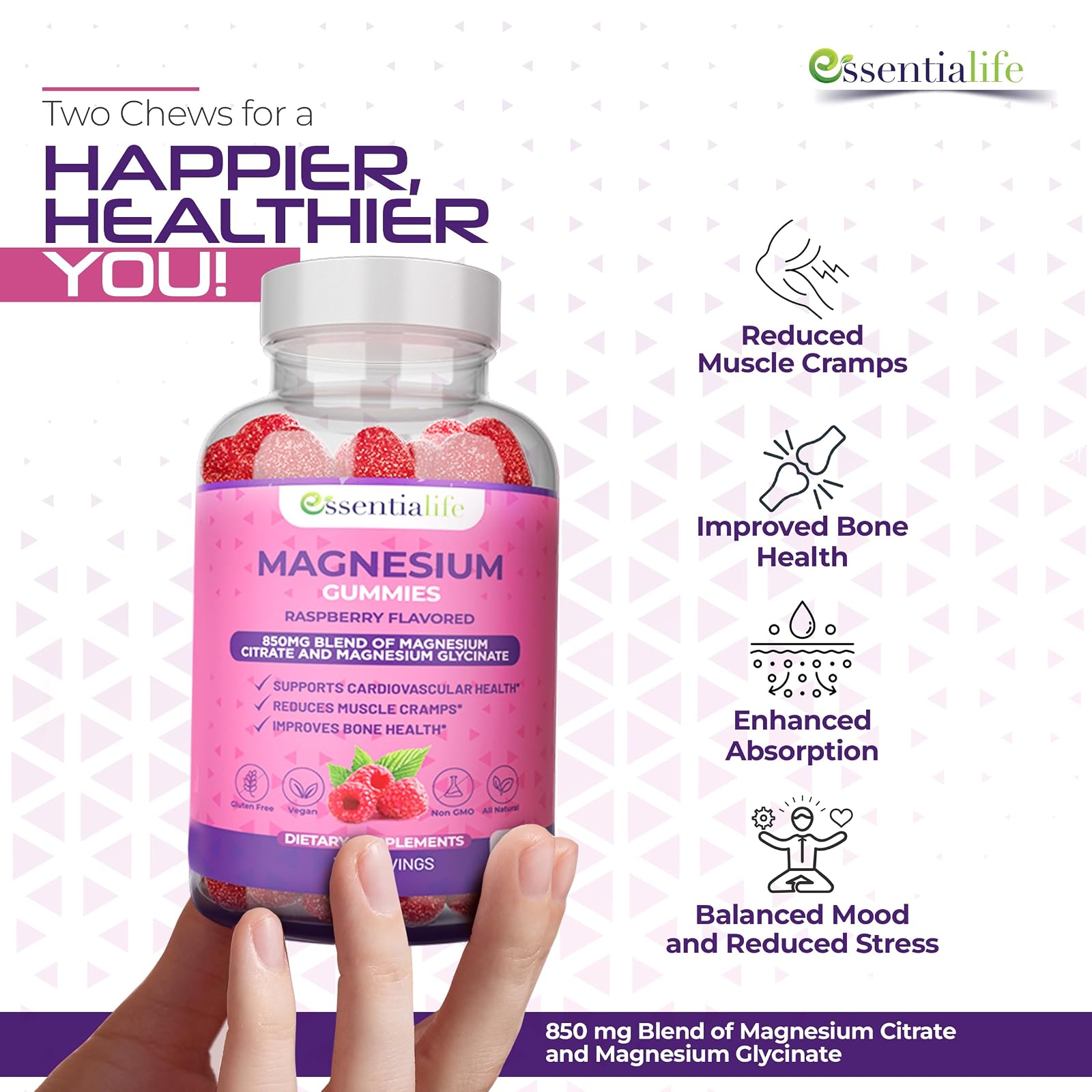 Magnesium gummies for stress relief