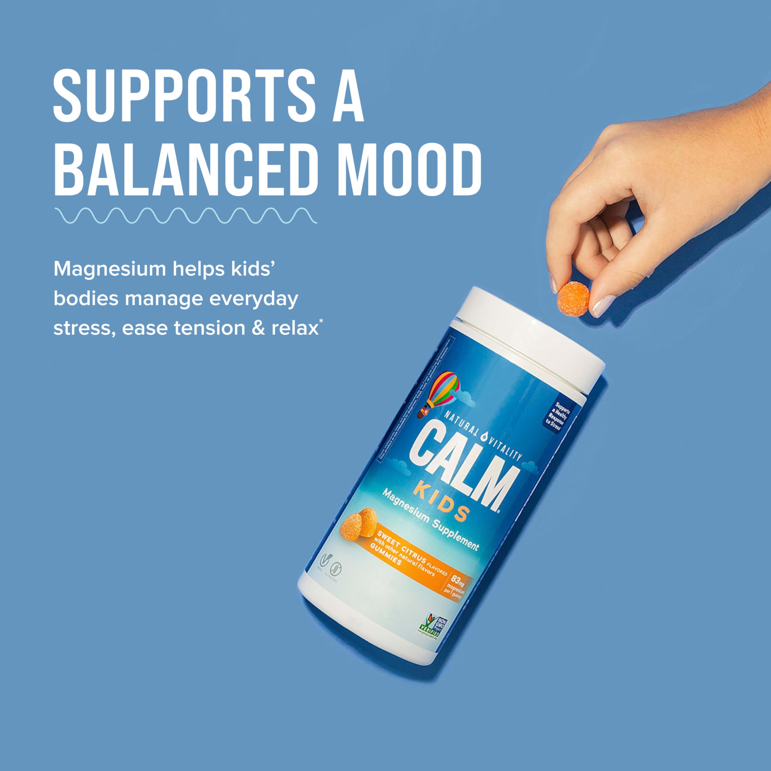 Magnesium gummies promote calmness in children