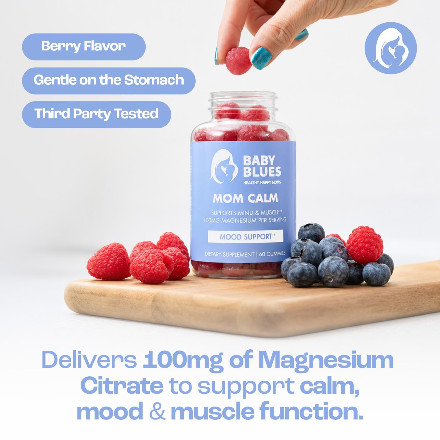 Magnesium gummies to support mood balance