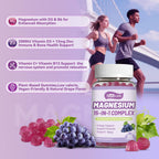 Magnesium gummies with B6 and B12