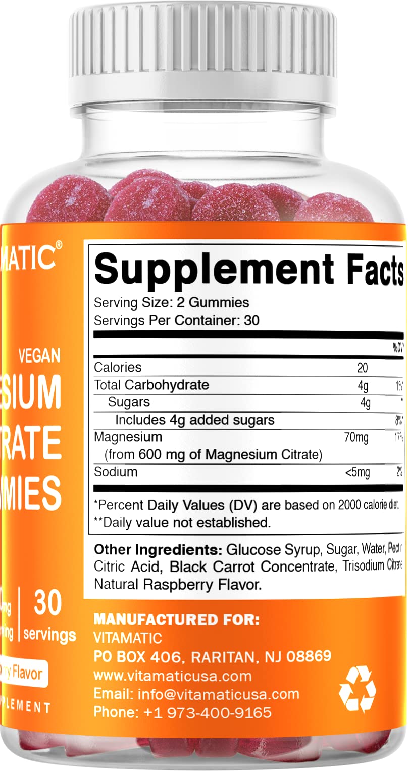 Magnesium gummies with delicious flavours