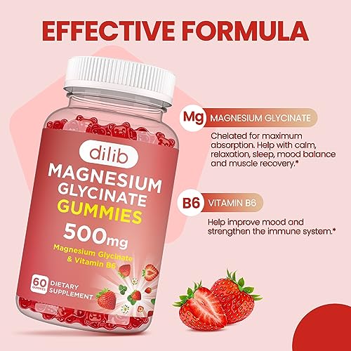 Magnesium gummies with vitamin B6 benefits