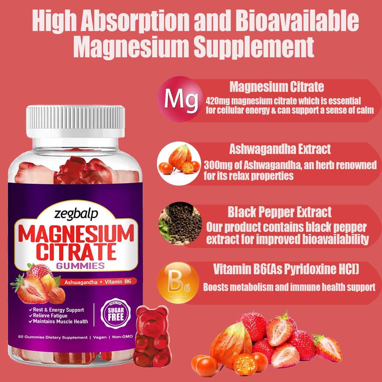 magnesium gummies with vitamin B6