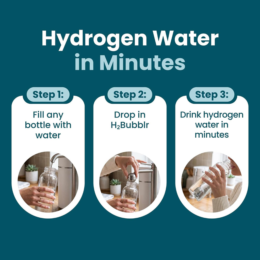 Magnesium infused hydrogen water