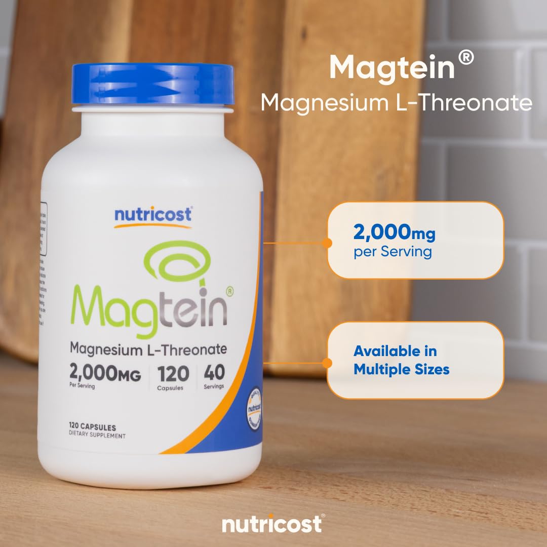magnesium l-threonate 120 capsules bottle
