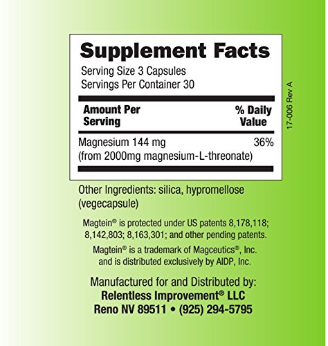 magnesium L-Threonate 90 count bottle