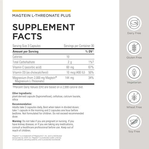 Magnesium L-Threonate capsules for relaxation