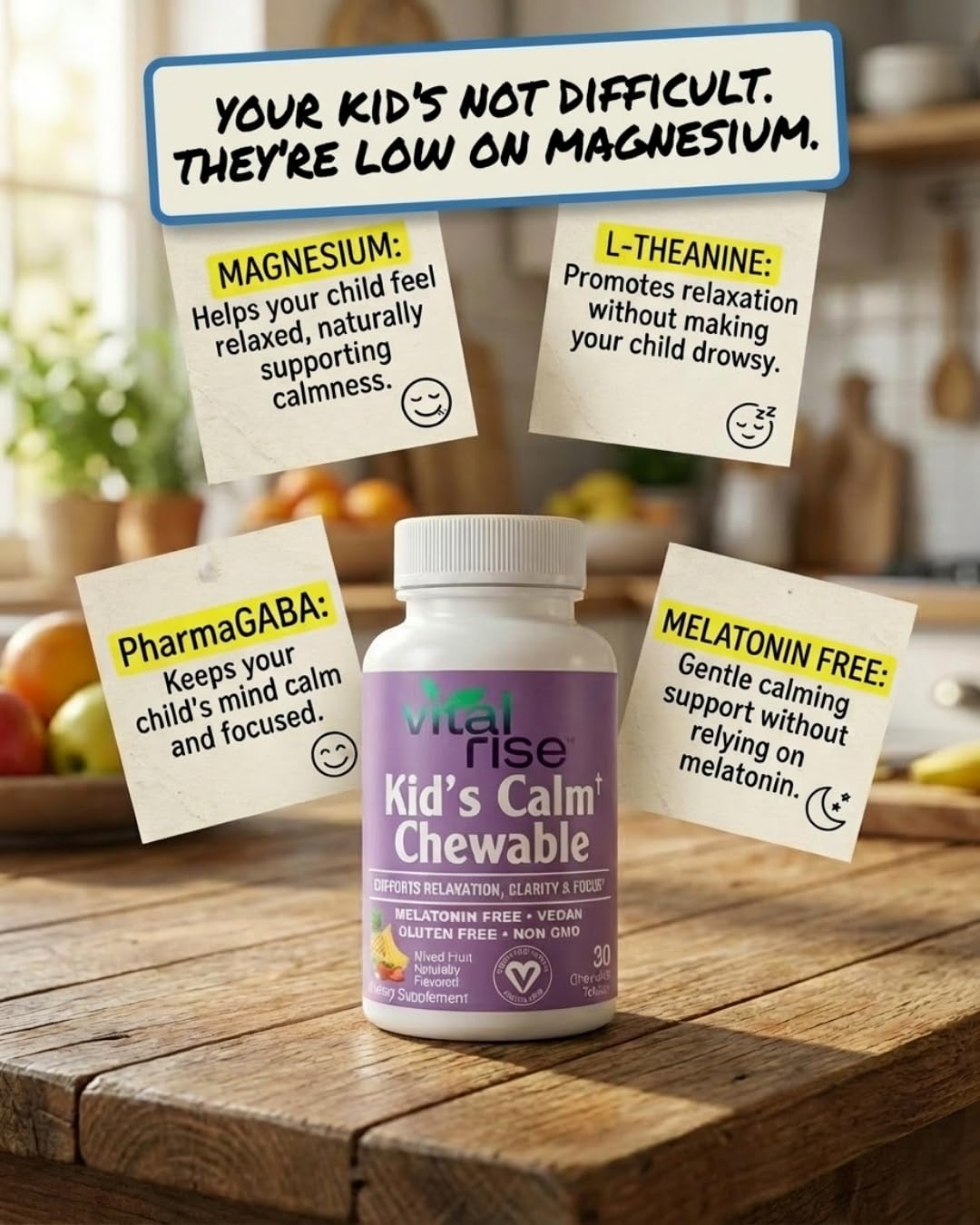 Magnesium l-threonate for children's wellness