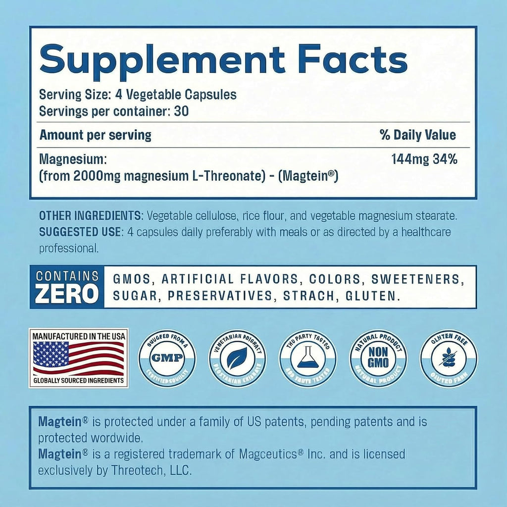 magnesium L-threonate for cognitive support