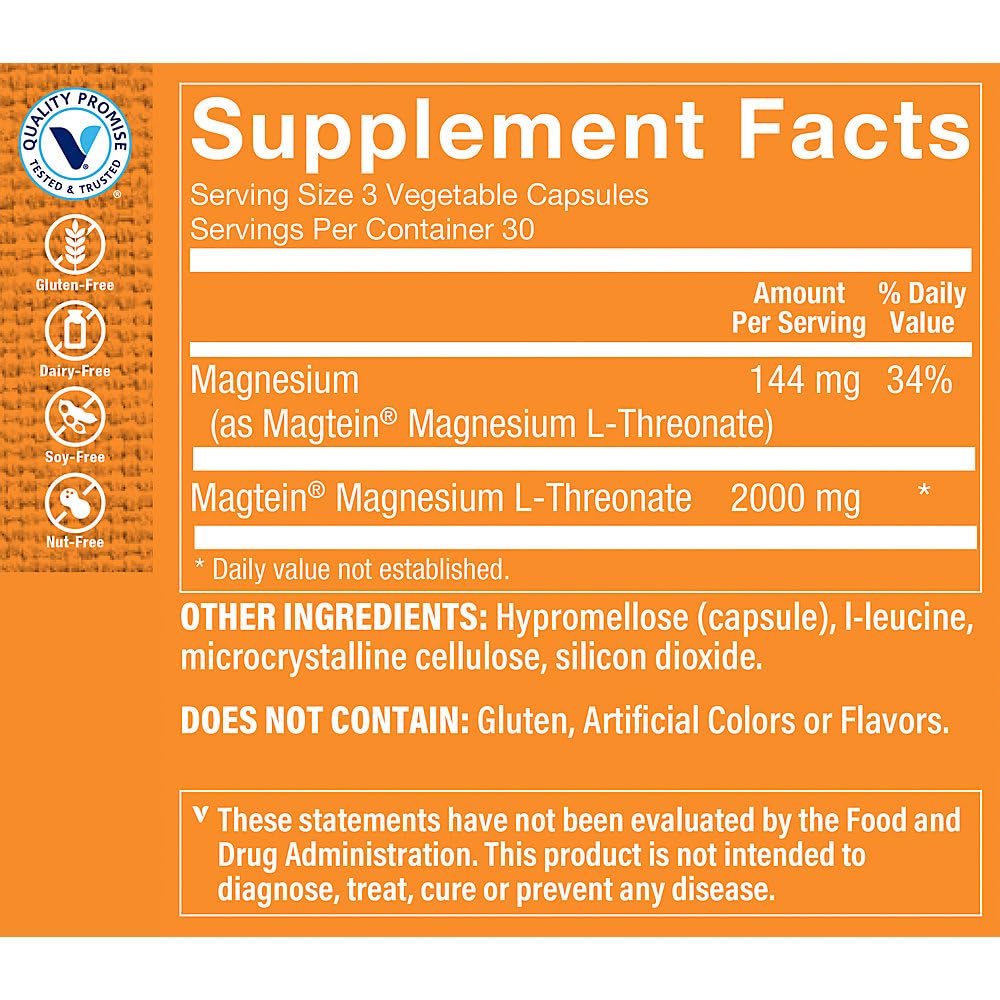 Magnesium L-Threonate for cognitive support