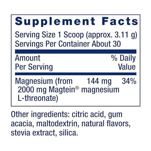 Magnesium L-Threonate for enhanced concentration