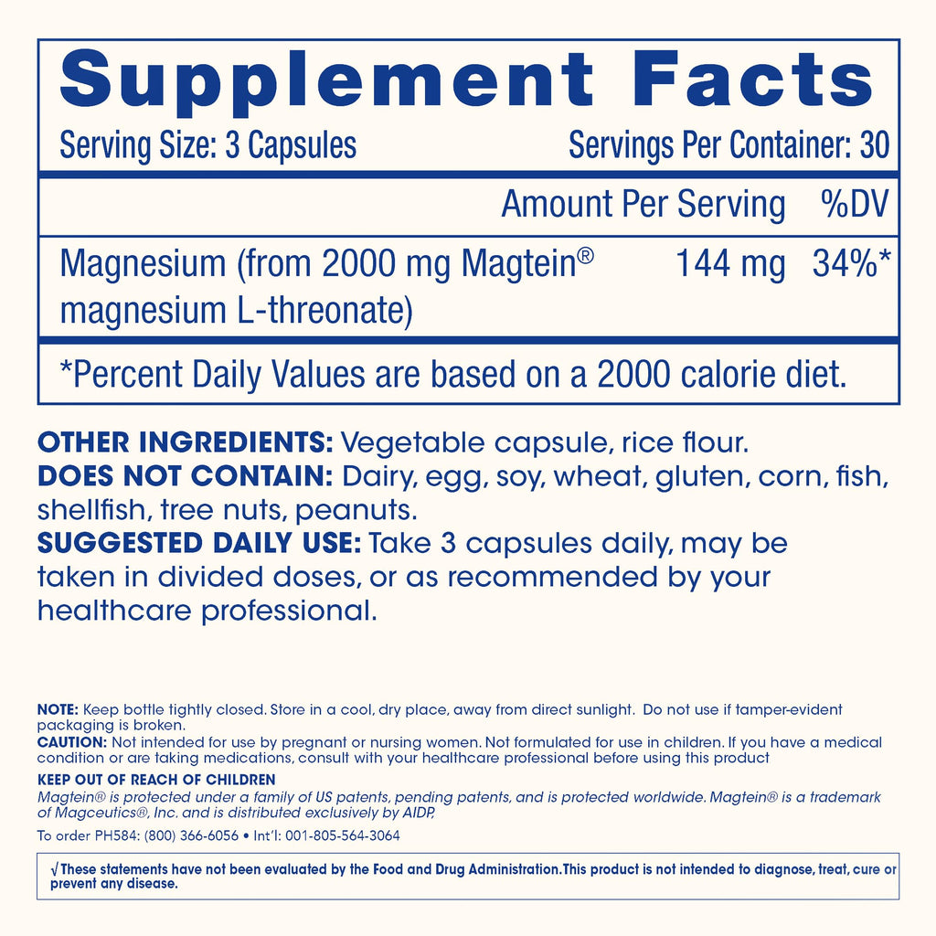 magnesium l-threonate for optimal focus