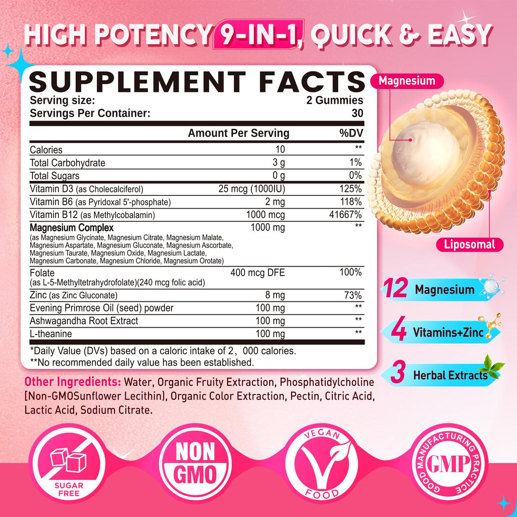 Magnesium l-threonate gummies for cognitive function