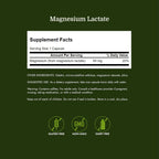 Magnesium lactate supplement for daily wellness