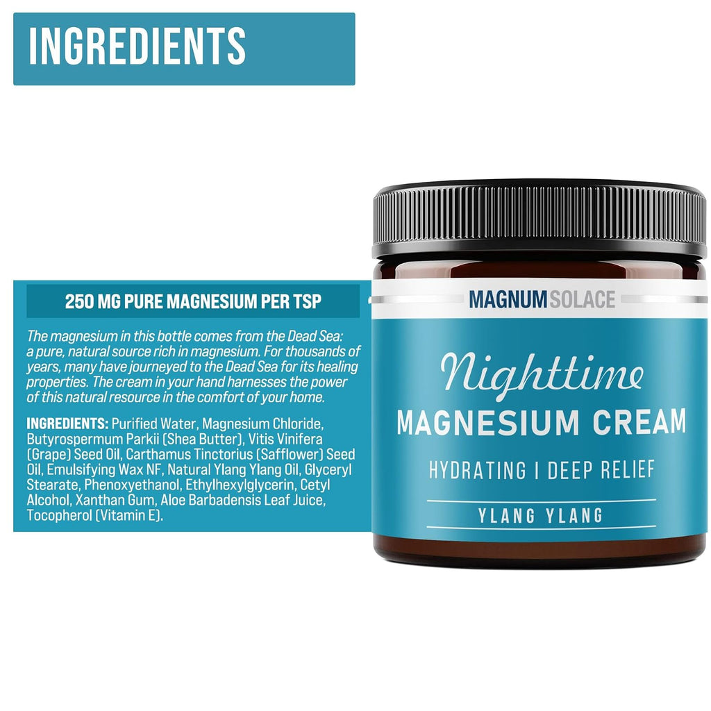 Magnesium lotion for better sleep