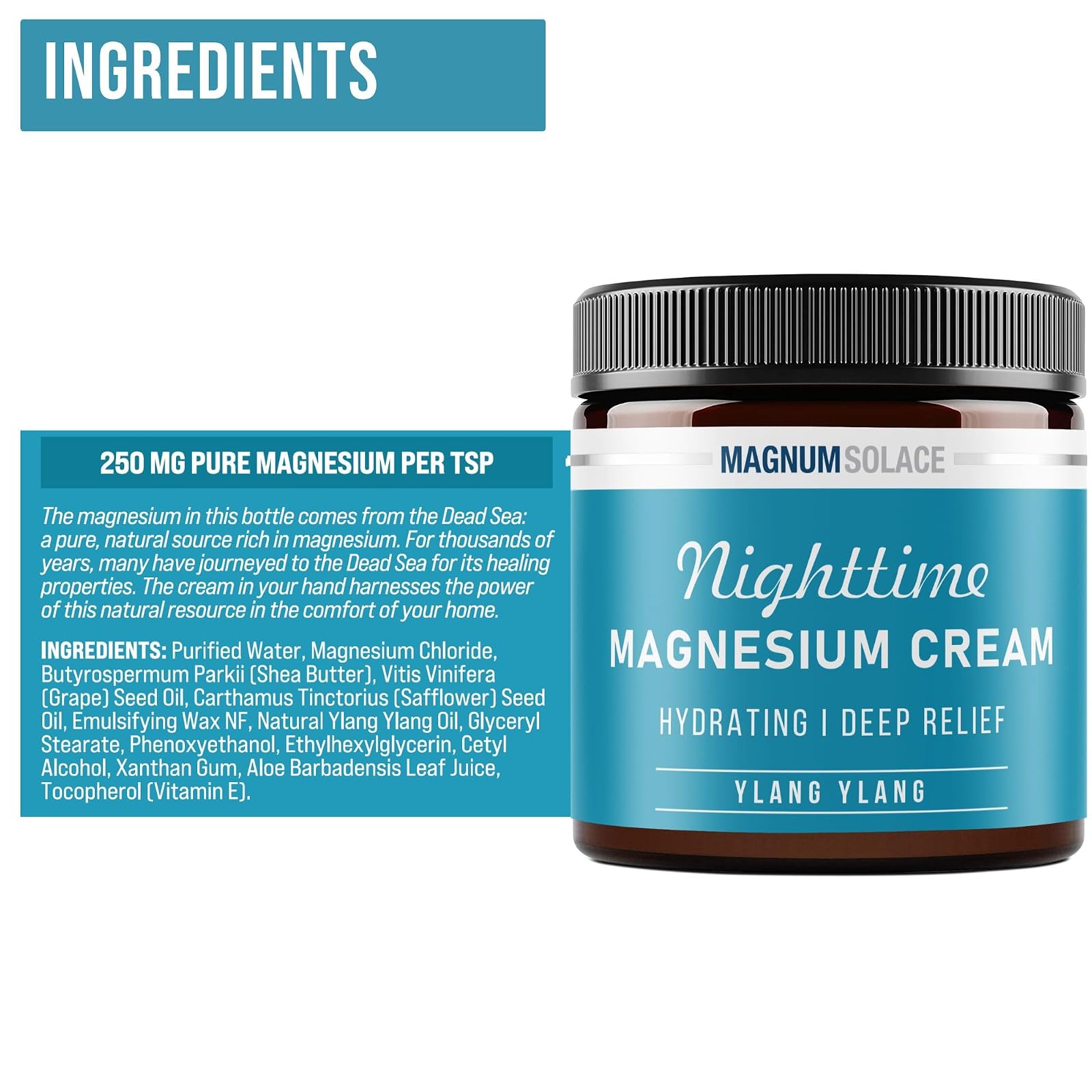 Magnesium lotion for better sleep