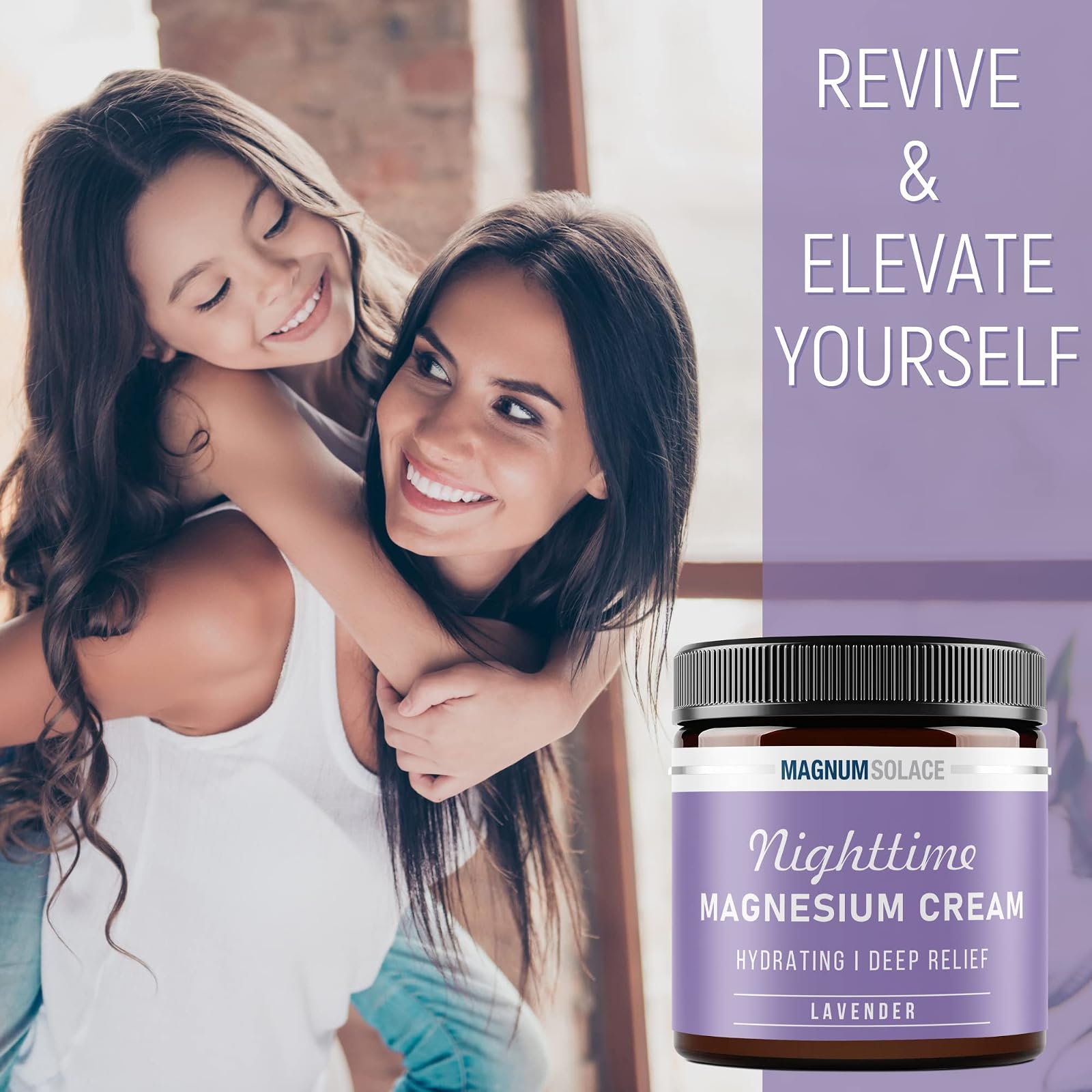 Magnesium lotion infused with natural ingredients