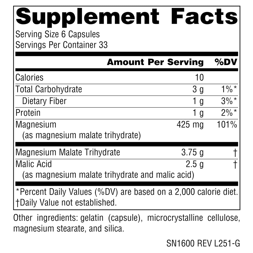 magnesium malate for active lifestyles