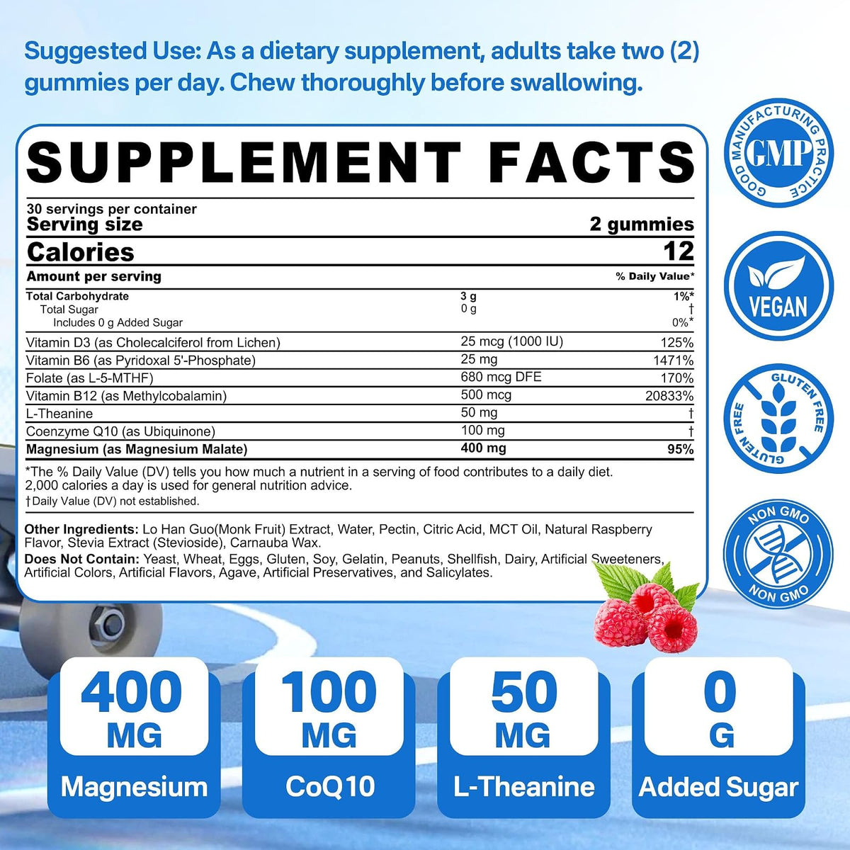 Magnesium malate for muscle recovery