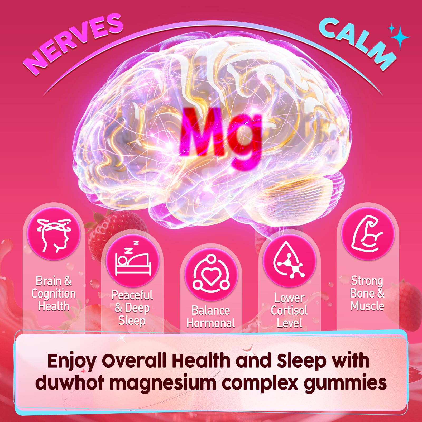 Magnesium malate gummies for energy boost