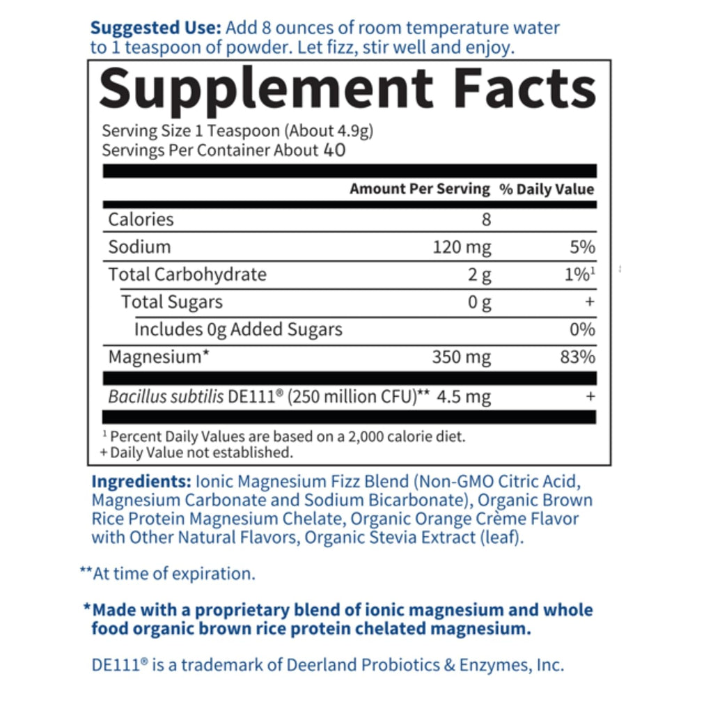 Magnesium malate powder for energy support