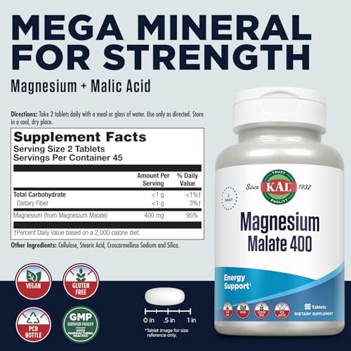 Magnesium malate support for muscle health