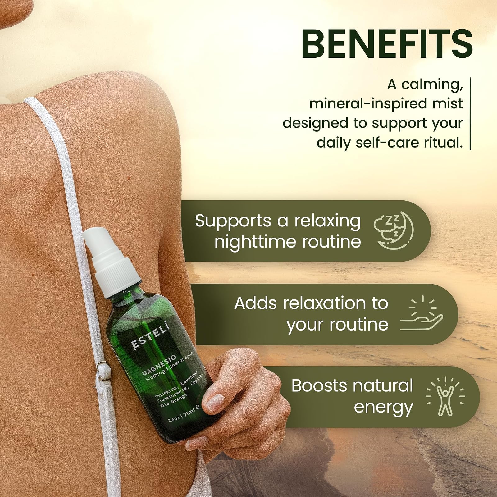 magnesium night mist for soothing skin