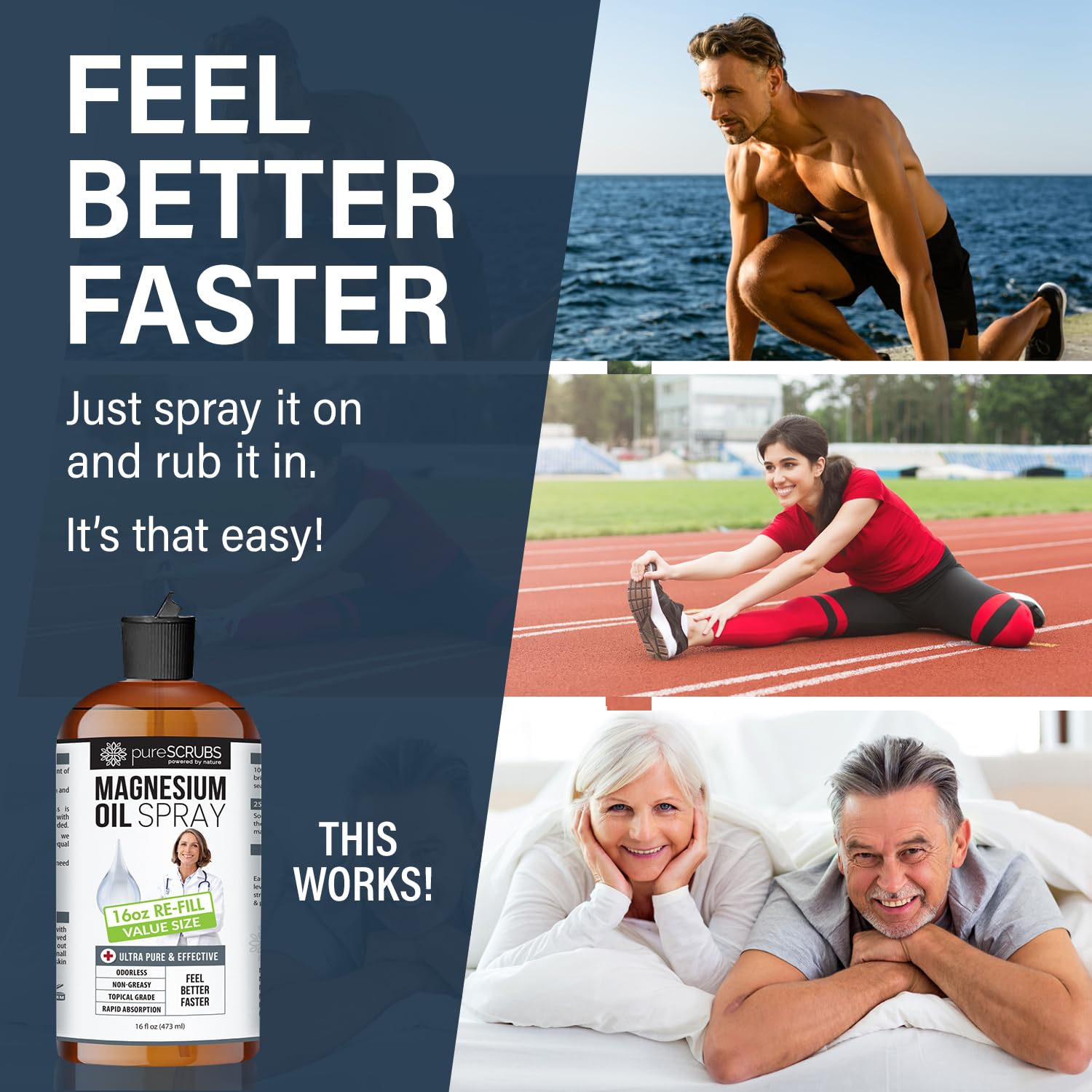 Magnesium oil for easy application