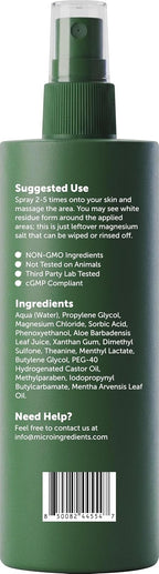 Magnesium oil for skin hydration