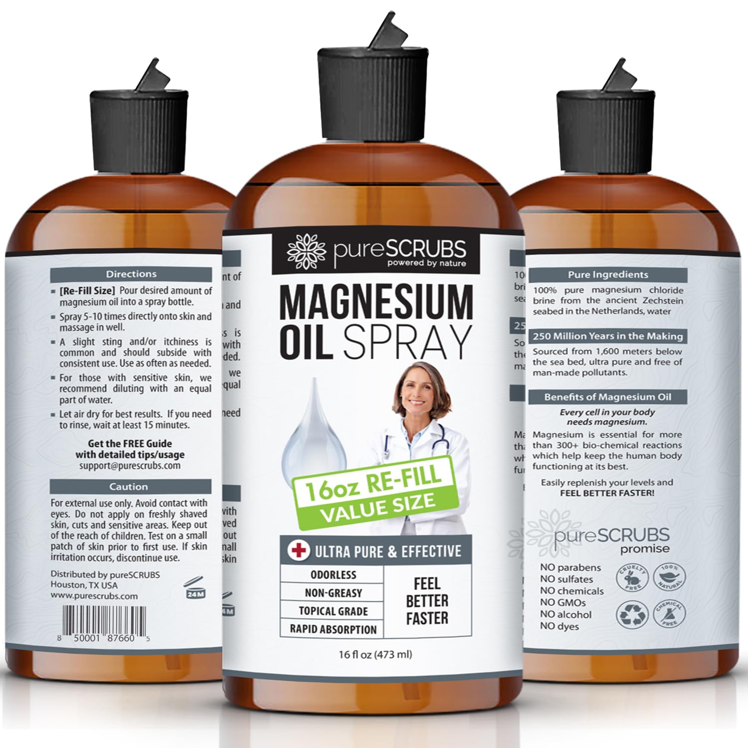 Magnesium oil for soothing sore muscles
