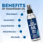 Magnesium oil spray for muscle relief