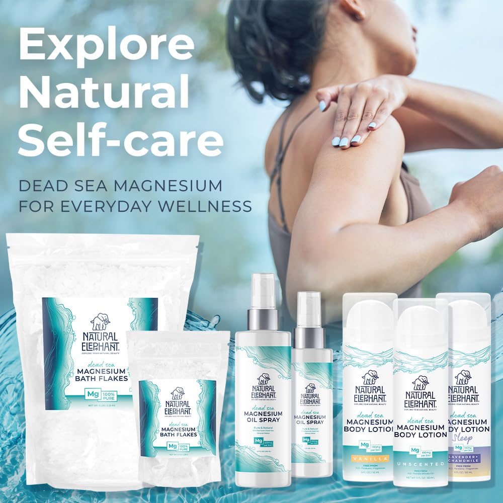 Magnesium oil spray for skin hydration