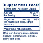 Magnesium oxide and citrate blend