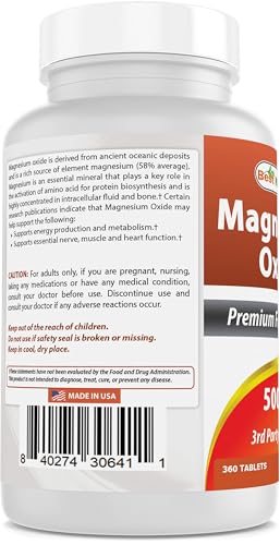 magnesium oxide for muscle relaxation