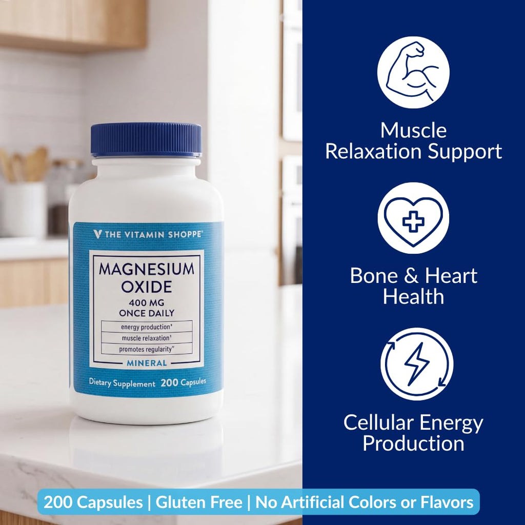 magnesium oxide for muscle relaxation